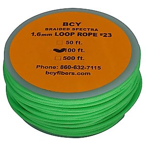 BCY Size 23 Loop Rope Neon Green 100 ft.