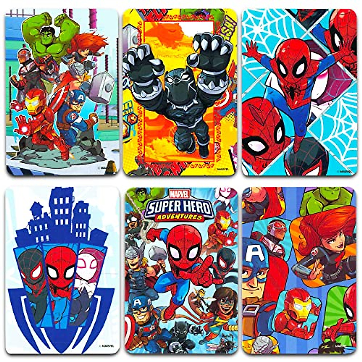 Marvel Super Hero Adventures Patient Stickers for Boys Girls ~ 100 Pcs Individual Pre-Cut Avengers Kids Reward Stickers Medical | Bulk Doctor Office Stickers