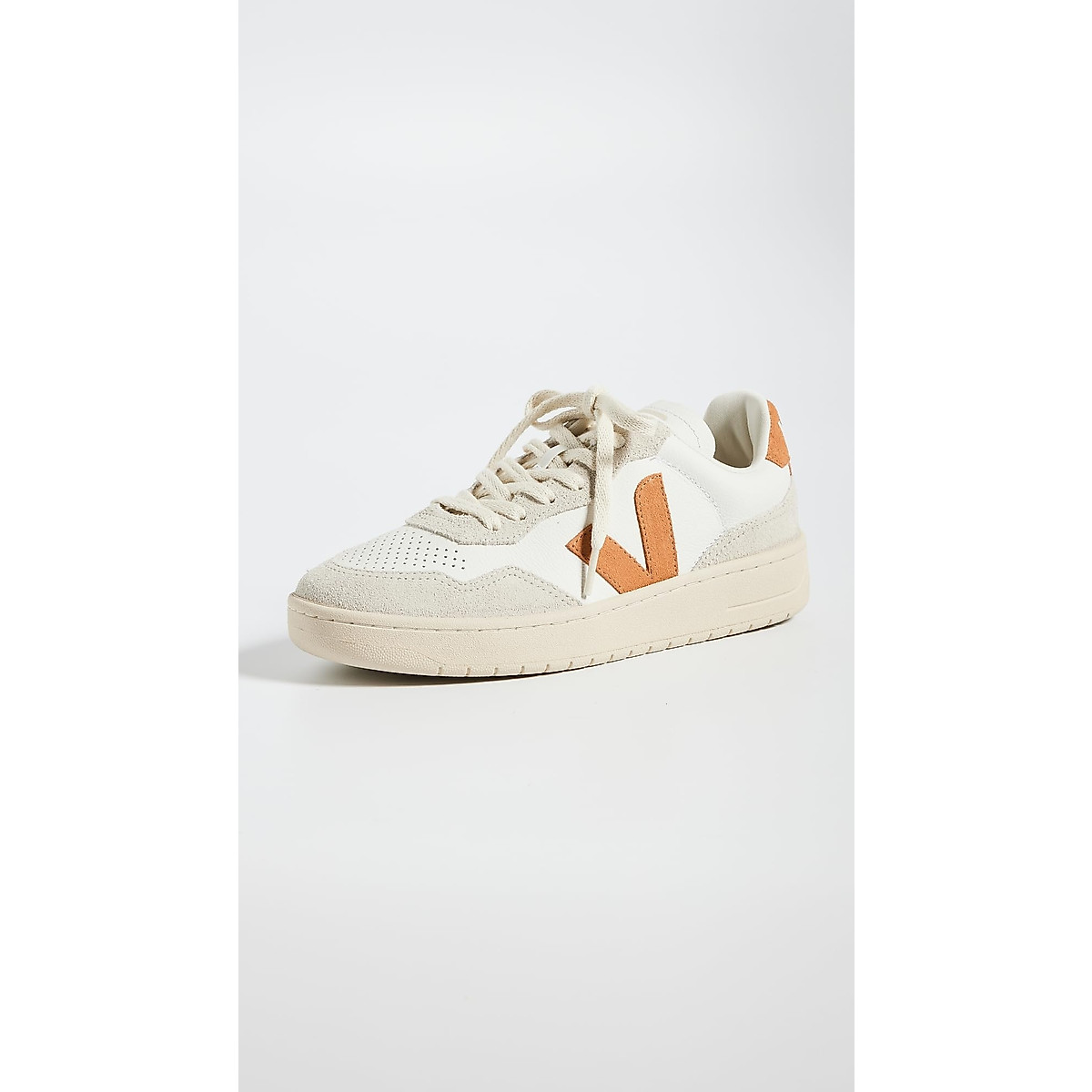 Veja Women's V-90 Sneakers, Extra White Umber, 10 Medium US