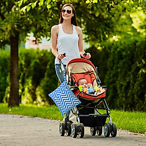 4 Pieces Wet Dry Bag Cloth Diaper with Two Zippered Pockets Waterproof ReusableW Travel Beach Pool Daycare Soiled Baby Items Yoga Gym（12in x 14.5in）, Gray,Blue,Yellow and Rainbow, KKBB1001