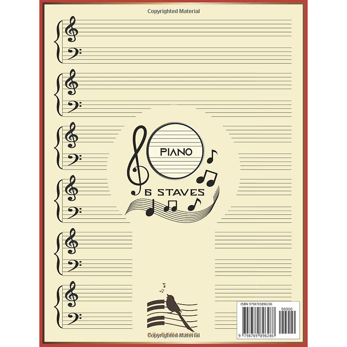 Sheet Music For Piano Kids: Funny Cat Sheet Piano Music Notebook | An Ideal Music Notation Manuscript For Piano And Midi Keyboards Performers & Learners