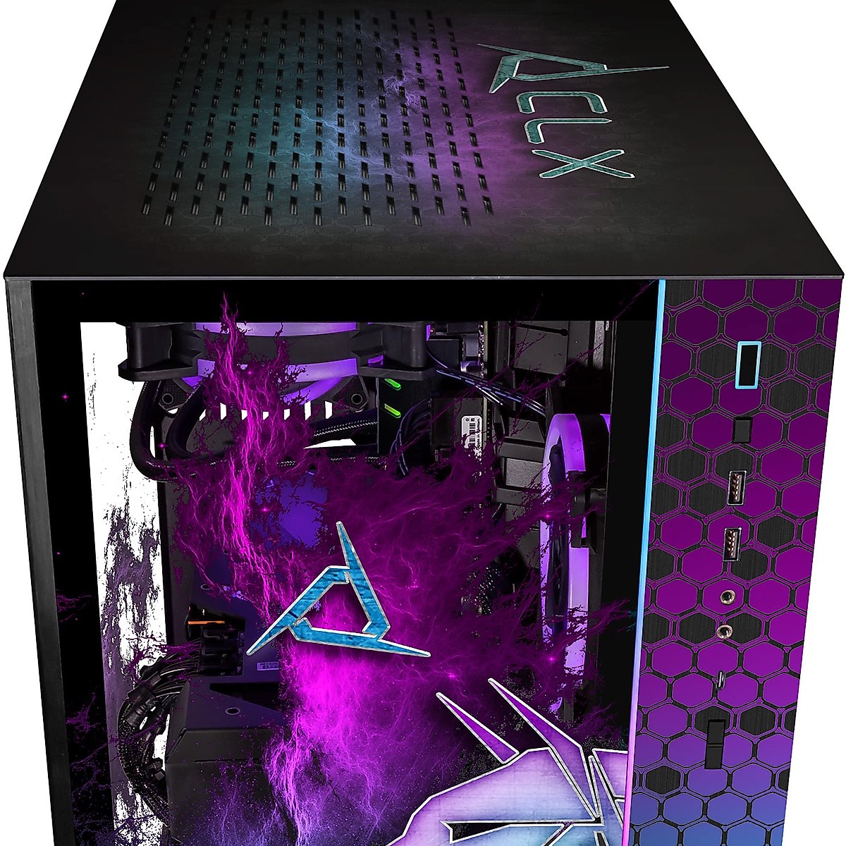 CLX HATHOR Dual Gaming/Streaming PC - PC1: Intel Core i9 13900KF 3.0GHz, GeForce RTX 4090, 1TB SSD, 6TB HD, 64GB DDR5 RGB Memory, PC2: Intel NUC 12 i7 Compute Element