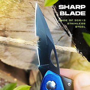 OFFICIAL SURVIVAL GEAR 2-Pack Outdoor Carabiner Multitool, Carabiner Knife, EDC Pocket Knife Survival Gear with Glass Breaker