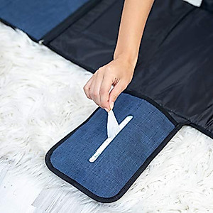 Portable Changing Pad Diaper Bag – Premium Quality Baby Changing Pad Baby Diaper Bag – Sleek, Chic, Zip-Apart Portable Diaper Changing Pad Diaper Clutch w/Zip Storage, Smart Handles and Wipe Pockets!