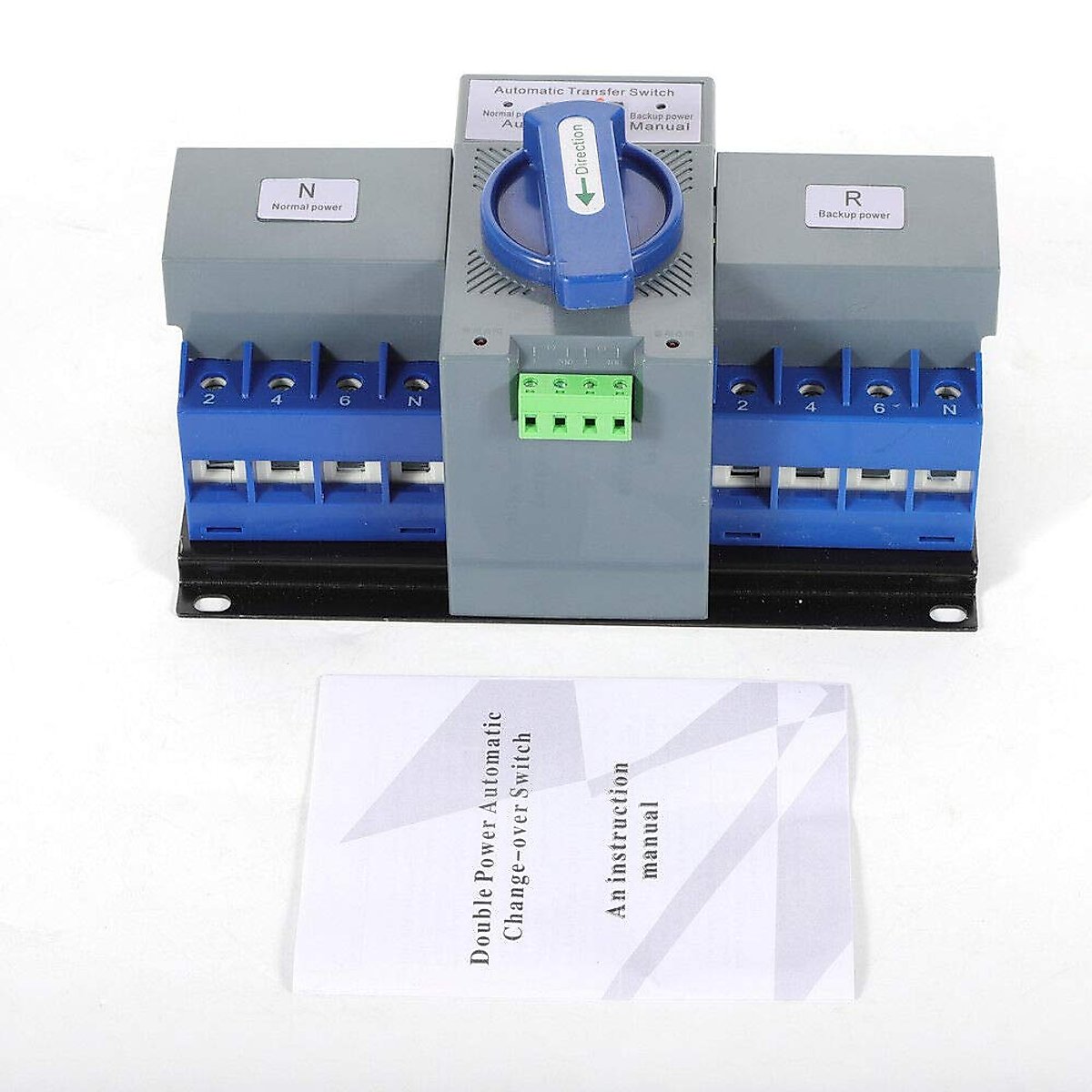 DNYSYSJ 110V 4P 63A Automatic Transfer Switch, Dual Power Generator Transfer Switch, Dual Power Generator Changeover Switch Self Cast Conversion 60HZ AC-33iB 6A-63A (4P/63A)