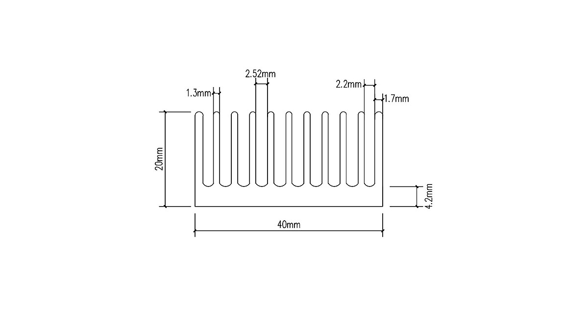 Awxlumv 4PCS 40mm Aluminum Heat Sink Kit for Cooling