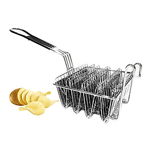 LOVIVER Taco Deep Shell Fryer Basket Taco Holder Basket with Grip Handle, Practical, 4/6 Shells Optional - 4 Shells