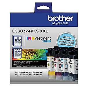 Brother® LC3037 Genuine High-Yield Multi-Pack Ink, Black/Cyan/Magenta/Yellow, Pack Of 4 Cartridges, LC30374PKS