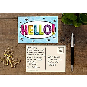 Teacher Created Resources Brights 4Ever Hello Postcards