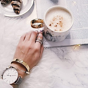 Jeulia Engagement Rings for Women Sterling Silver Promise Eternity Band Princess Cut Cubic Zirconia Wedding Engagement Anniversary Promise Ring Sets Bridal Sets (8.0(U.S))