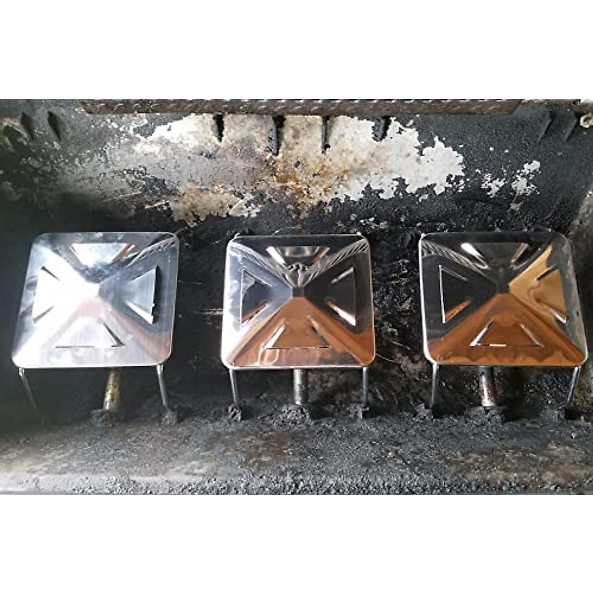 Htanch SN2261(3-Pack) Stainless Steel Heat Plate Replacement for Charbroil 4638213, 4638222, 4638233, 463823304, 4638234, 463823404, 4638235, 4638241, 4638242, 4638245, 4638247, 4638248, 4638255