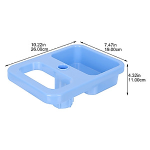 Cabilock Accessory Tray Iv Stands Accessory Tray Holder Plastic Storage Plate Sundries Storage Organizer for Iv Pole or Microphone Stand Equipment