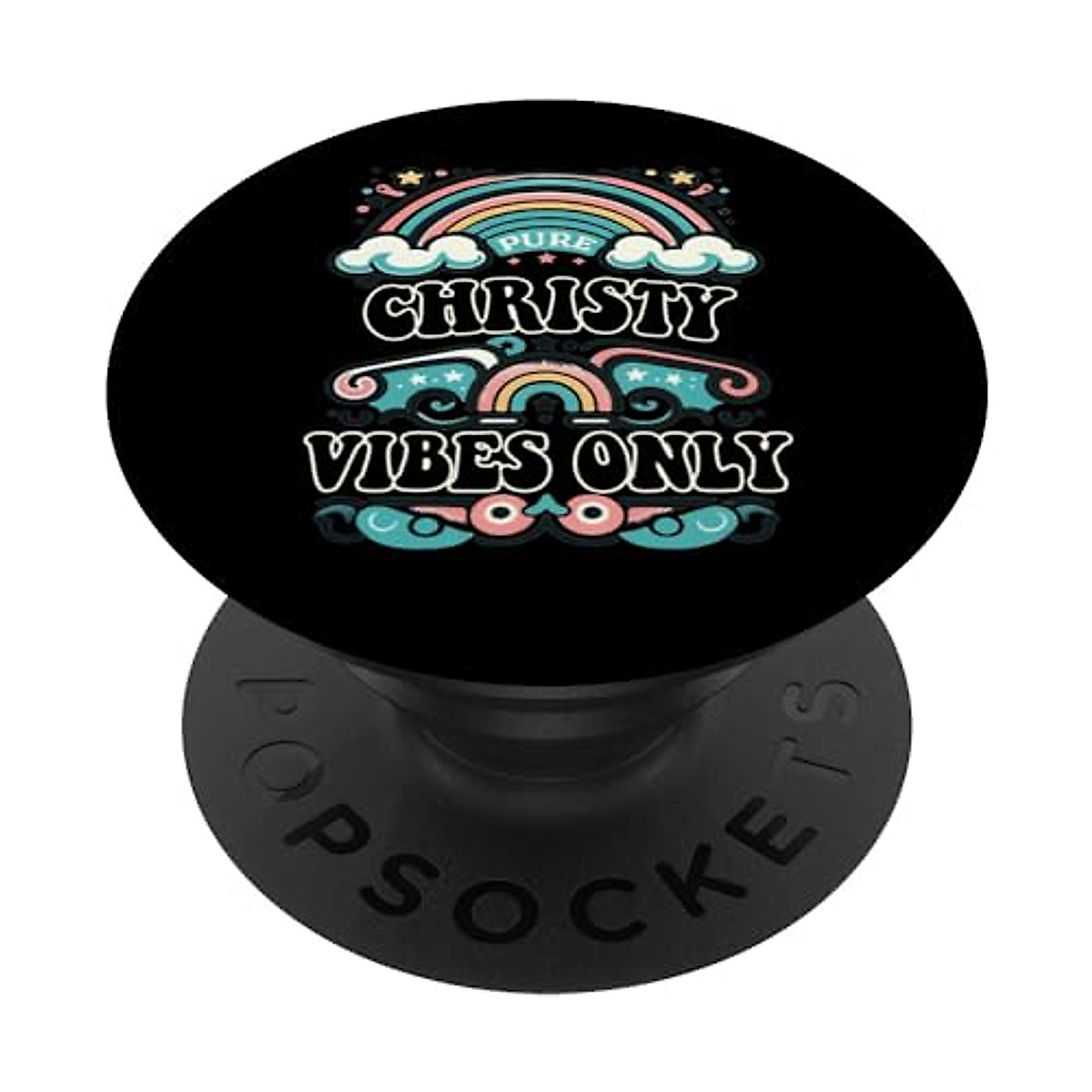 CHRISTY Vibes Only Cute Retro Girls CHRISTY Name PopSockets Standard PopGrip