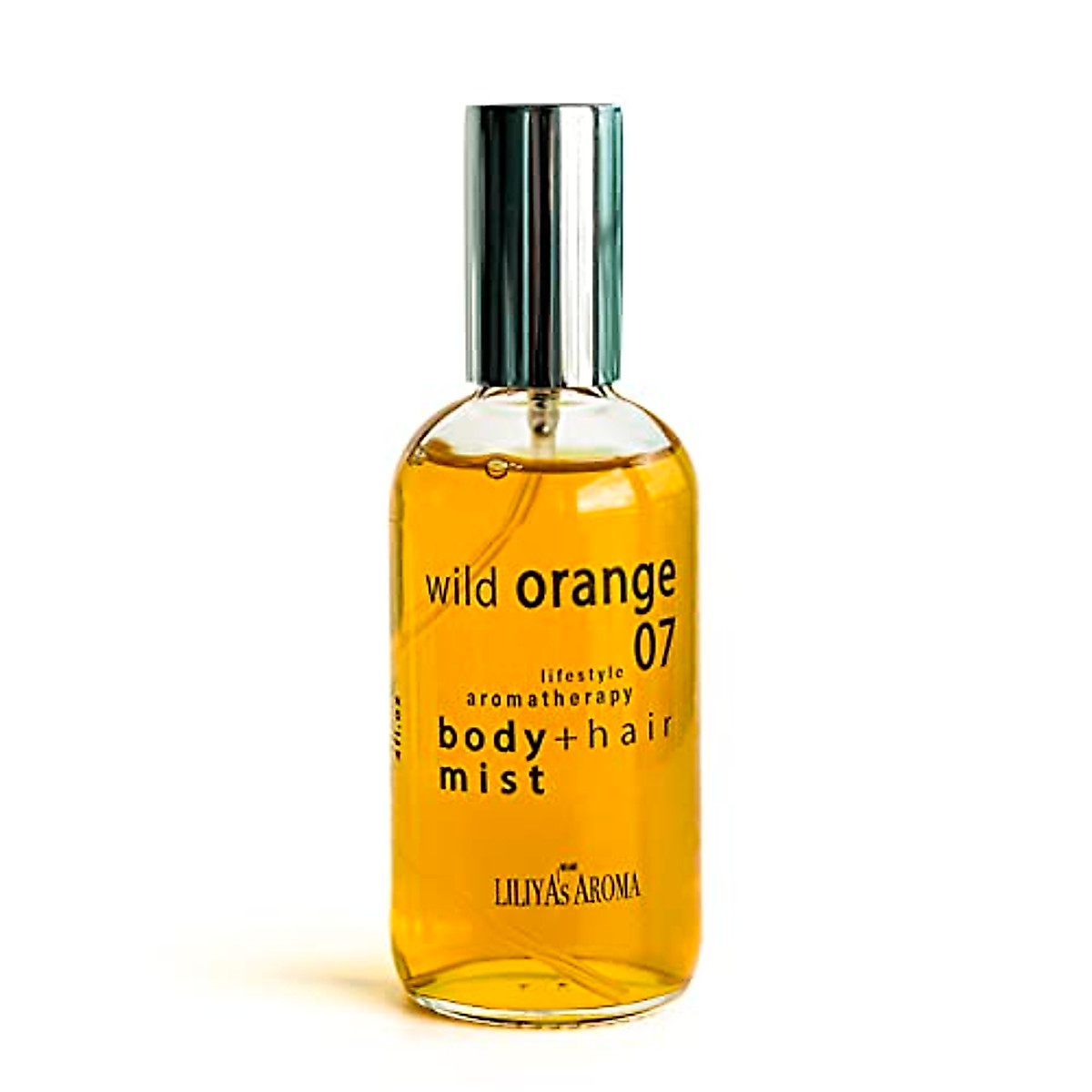 Liliya's Aroma Aromatherapy Wild Orange 07, Natural Perfume Mist for Body & Hair, Botanical Perfume made of Orange & Neroli Essential Oils, Tropical Brazilian Scent 4 oz