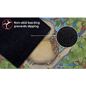 Toland Home Garden 800034 Hoot Hoot Fall Door Mat 18x30 Inch Owl Outdoor Doormat for Entryway Indoor Entrance