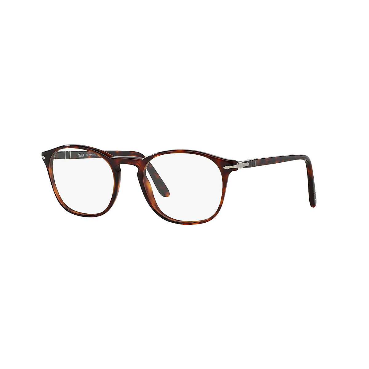 Persol PO3007V Square Prescription Eyewear Frames, Havana/Demo Lens, 52 mm