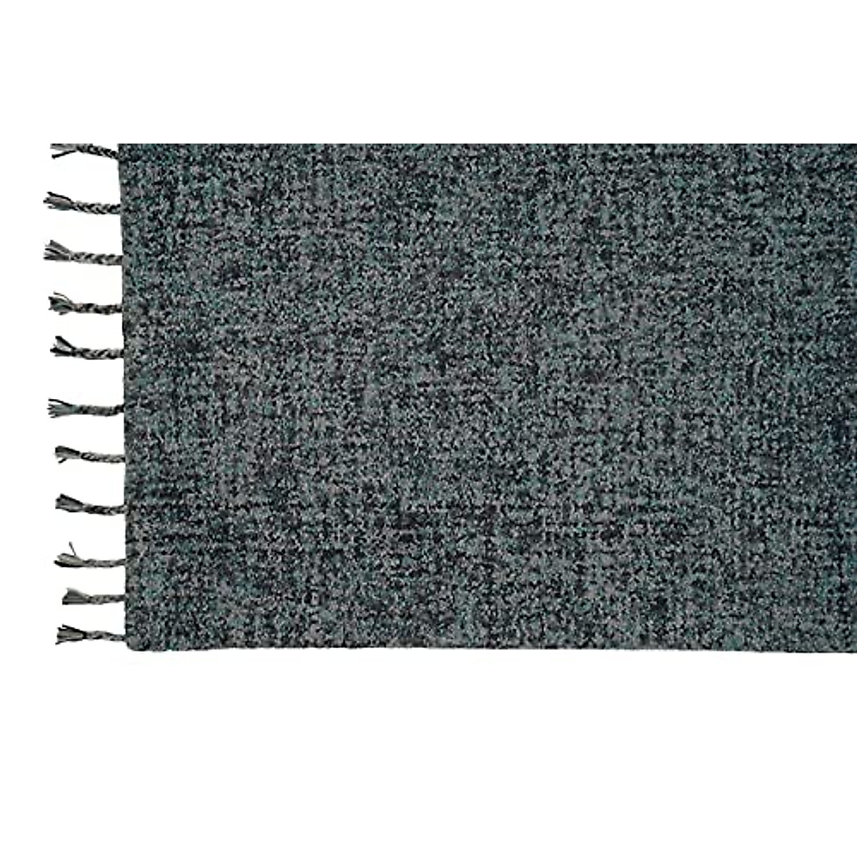 LOOMINAIRE Handmade Carpet Nomad Midnight Blue Wool Natural Fiber Easy Maintenance Rug for Living Room Bed Room Family Room Floors (8' x 10')