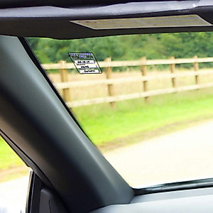 Oil Change/Service Reminder Stickers / 250 Clear Window Labels / 2" x 2" Checkered Flag Oil Change Reminders