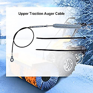 HAQQI 06900438 Upper Traction Auger Cable Compatible with Ariens Compact Series and 20 24 SNO-Tek 24 28 120V ST24 Snow blowers Auger & Upper Traction Cable 26.8 Length