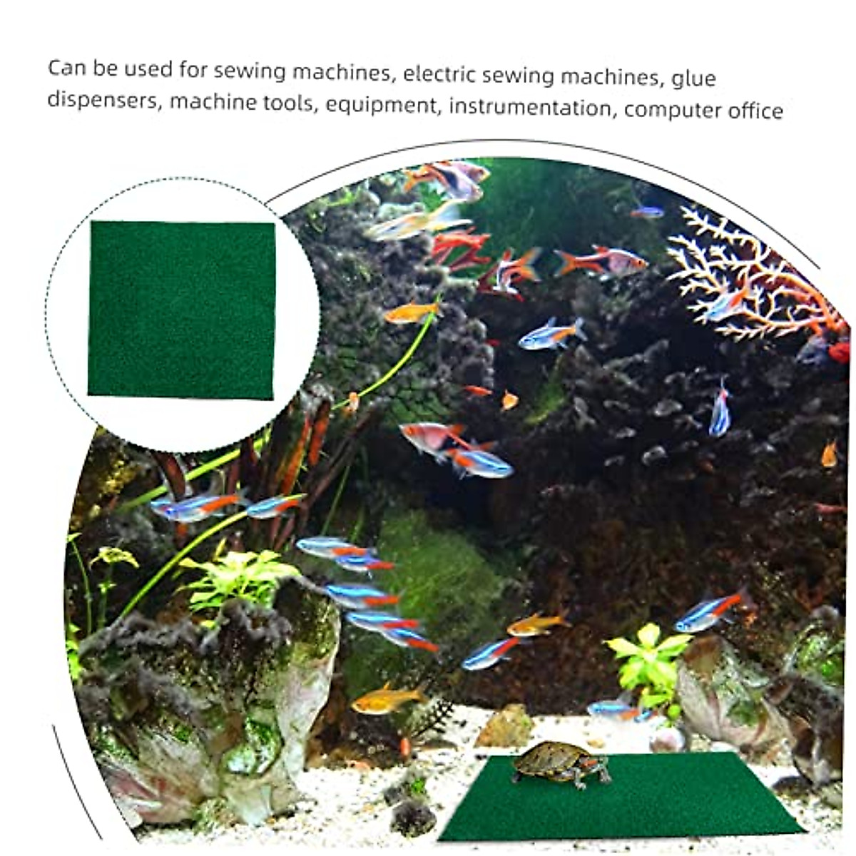 EXQUIMEUBLE Turtle Terrace Mat Garden Turf Decorations Turtle Basking Platform Turf Yard Turf Artificial Grass Turf Simulation Grass Garden Turf Carpet Lawn Turf Fish Tank Turtle Tank Resin