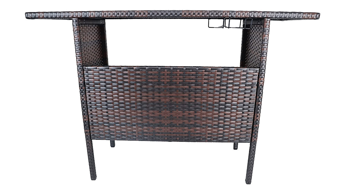 BalanceFrom Wicker Bar Table for Outdoor Gatherings
