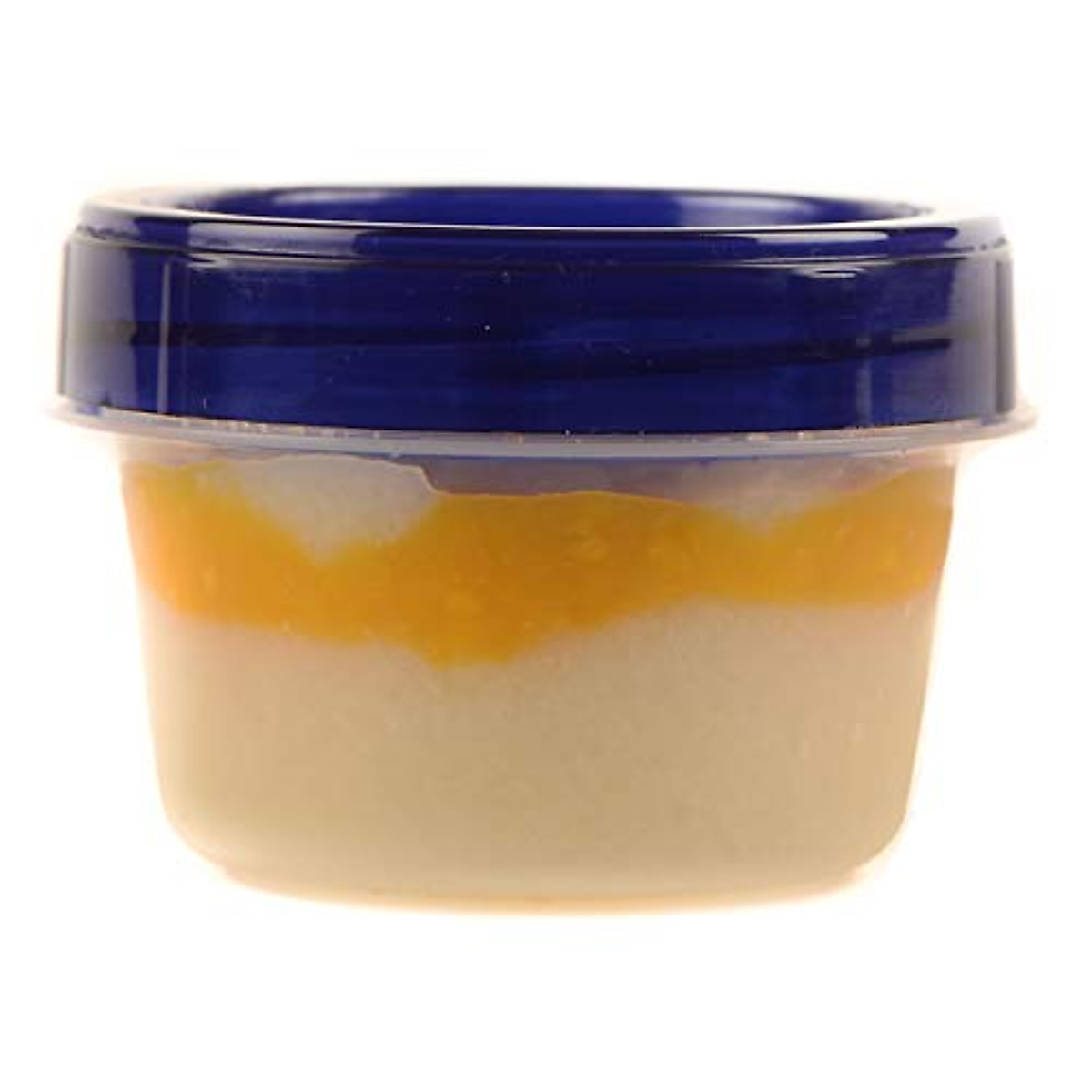 [6 PACK] 4oz Twist Top Storage Containers - Airtight Plastic Food Storage Canisters with Twist & Seal Lids, Leak-Proof - Reusable, Stackable, BPA-Free Snack Containers