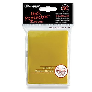 Ultra Pro Deck Protector For Collectible Gaming & Sports Cards - Canary Yellow Color - Pack of 50 Protectors