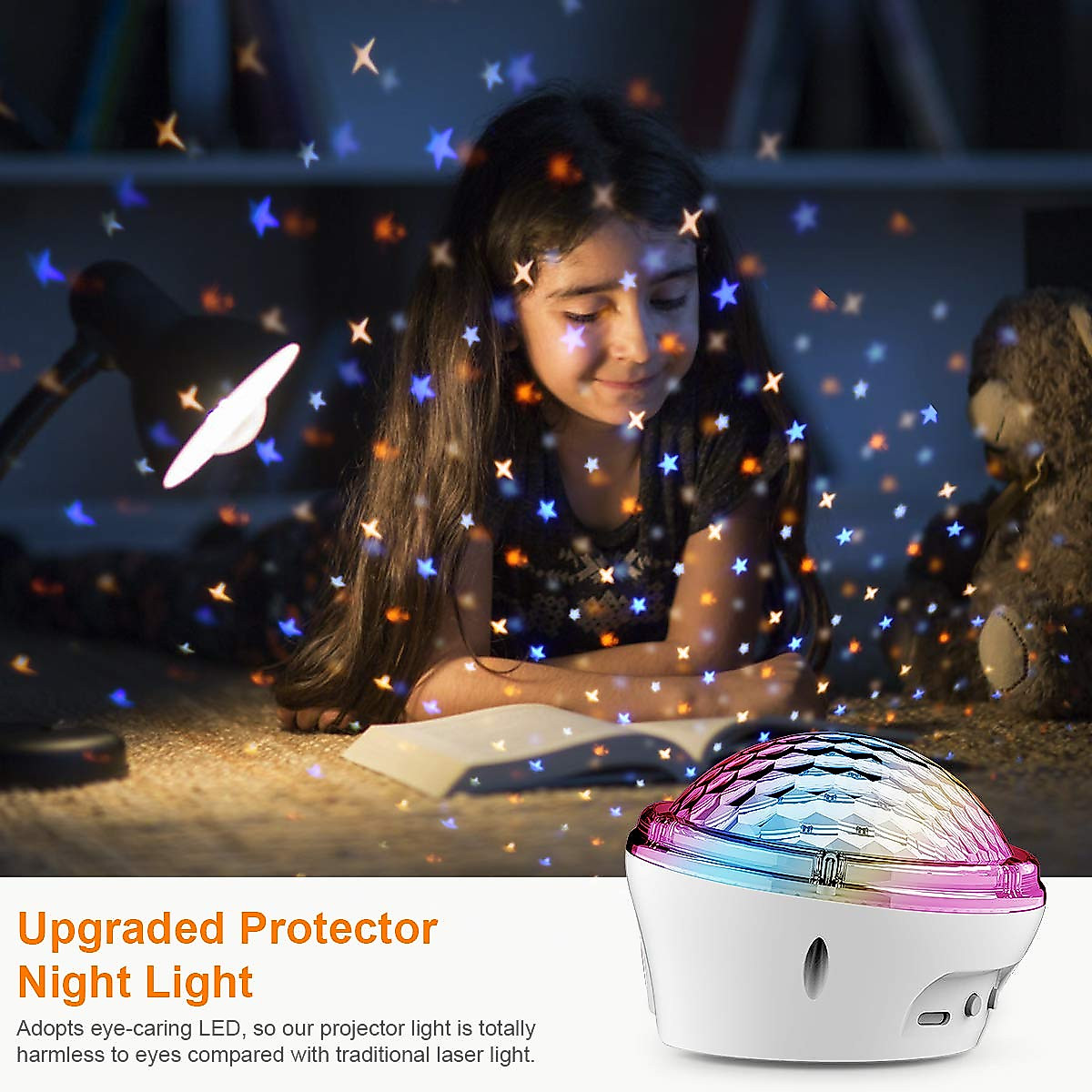 smpufier Star Night Lights,Galaxy Projector,Star Projector,Night Light for Kids Bedroom Decor,Baby Birthday Party Atmosphere Lamps for Home Decoration,Party,Festival Gifts