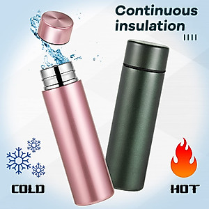 Irenare 5oz Mini Water Bottle Mini Insulated Stainless Steel Bottle Purse Water Bottle Cute Leak Proof Water Flask Keeps Drink Cold and Hot for Purse Kids Women Lunch Bag