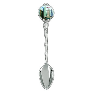 Chicago Hancock Building Willis Tower Cloud Gate Bean Novelty Collectible Demitasse Tea Coffee Spoon