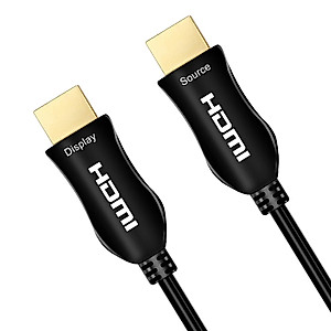 iBirdie 4K Fiber Optic HDMI Cable 100 Feet, 31 Metre, Work on Full 4K 60Hz HDR ARC, HDCP 2.2, 1440p 144Hz, 18Gbps High Speed Ultra HD, Directional Active Cord Compatible for Apple-TV Ps4 Xbox