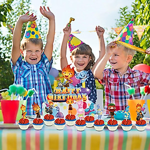 Elemental Birthday Party Supplies, 25pcs Elemental Party Decorations Cake Cupcake Toppers for Kids Girls and Boys Elemental Birthday Party Favors