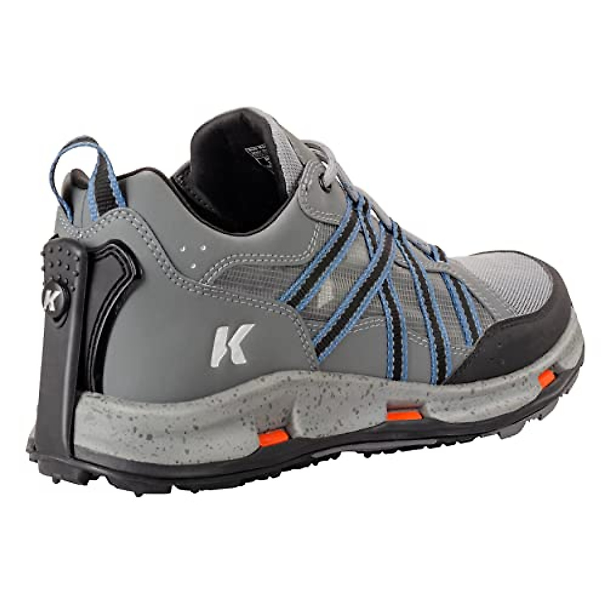 Korkers Men's All Axis Shoe - All Terrain Warm Weather Performance Water Shoe - Included Interchangeable TrailTrac Sole/Size 12