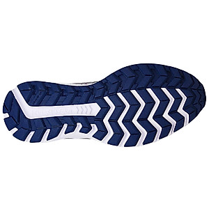 Saucony Women's VERSAFOAM Cohesion 12 Grey/Navy/Purple Road Running Shoe 8 Medium US