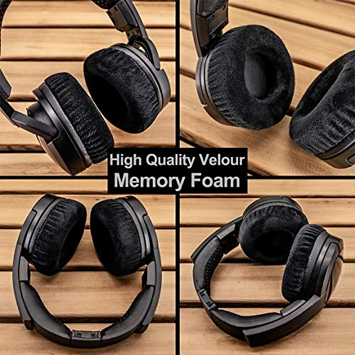 Replacement Ear Pads Compatible with DT770, DT880, DT990, DT 770 PRO, DT 880 PRO, DT 990 PRO Headphones (Black)