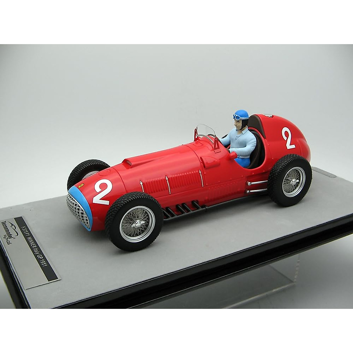 375#2 Alberto Ascari Winner Formula One F1 Italy GP (1951) with Driver Figure Mythos Series Limited Edition to 95 Pieces Worldwide 1/18 Model Car by Tecnomodel TMD18-63A
