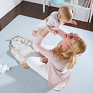 Anti roll Changing mat Baby - The Wriggler Portable Travel pad with Straps