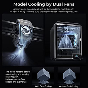 Official Creality K1 3D Printer Speedy Printing Machine,600mm/s High Speed,WiFi Control,Self-test,No Ring&Z-Banding,Auto Leveling,Extensible,Unibody Die-Cast,Out of Box,Smarter,12x faster,Beat Ender 3