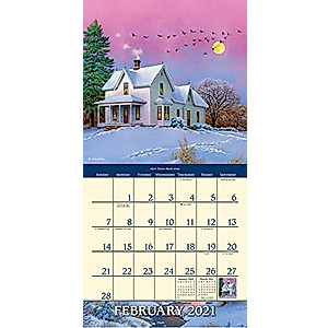 John Sloane's Country Seasons 2021 Mini Wall Calendar
