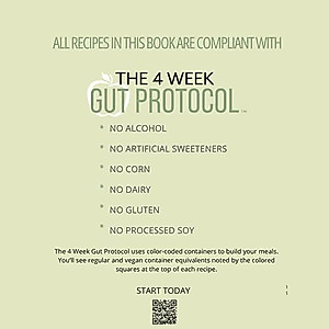 4 Week Gut Protocol Cookbook, Comprehensive Nutrition Plan to Heal Your Gut