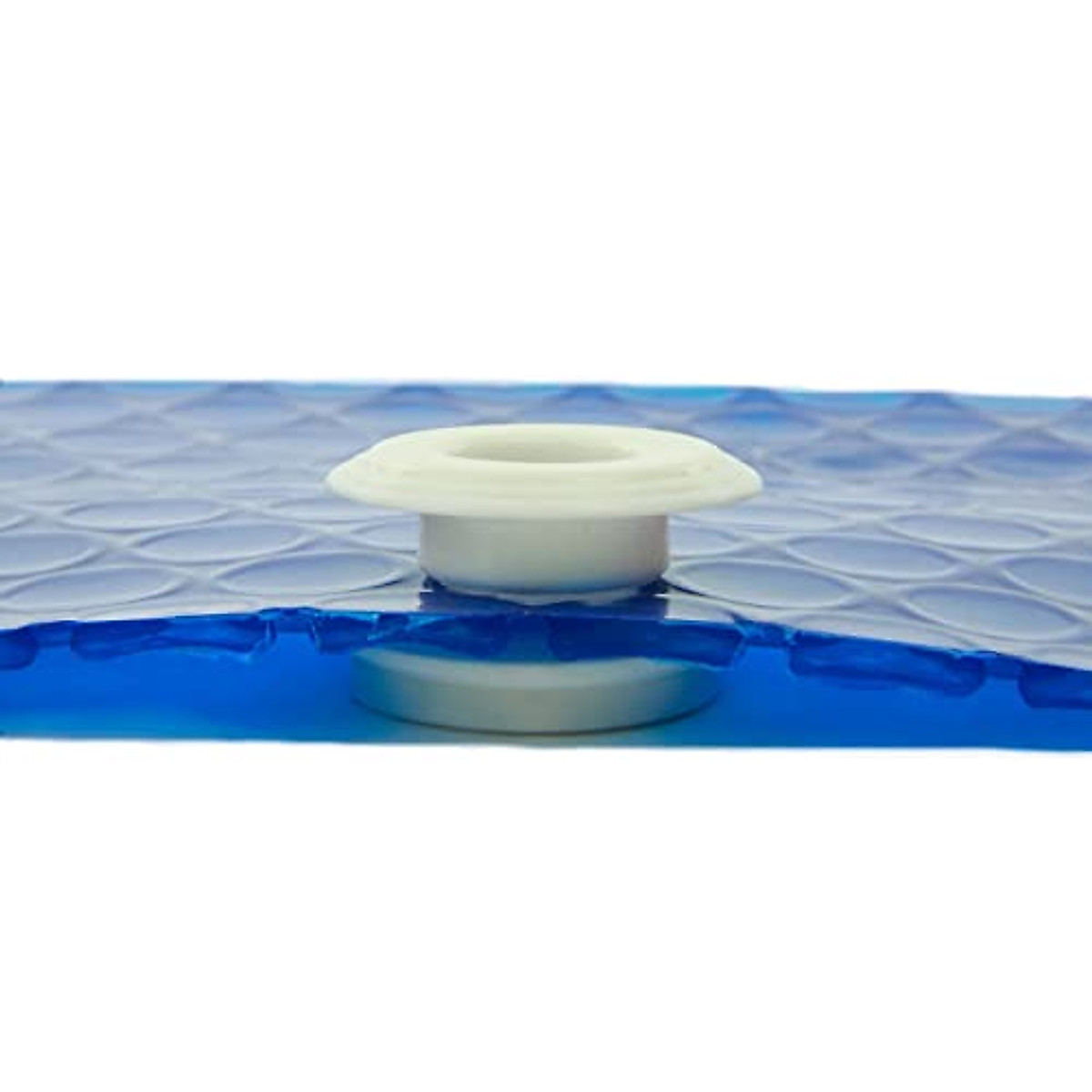 Sun2Solar Blue 18-Foot-by-36-Foot Rectangle Solar Cover Heat Retaining Blanket | 1600 Series with 6-Pack of Grommets Bundle | In-Ground and Above-Ground Rectangular Swimming Pool | Bubble-Side Down