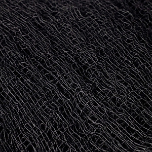 Moon Boat 393" x 79" Black Creepy Cloth + Spider Web - Halloween Decorations Haunted House Indoor Outdoor Party Decor