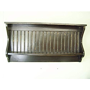 Plate Holder/Primitive Home Decor/Plate And Platter Display/Bowl Rack with Shelf