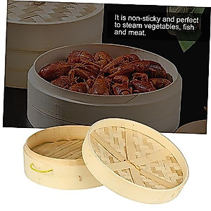 SWOOMEY steamer dumpling stainless steel steam pot momo Kitchen three layer boilder dim sum basket Vegetable Steaming Holder wooden cooking utensils Cooking Tool seafood spaghetti bamboo