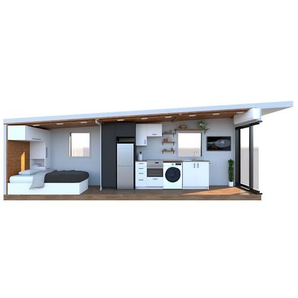 Nomadnest Modern Mobile Tiny Home - Luxurious and Compact Living Solution for Adventurers