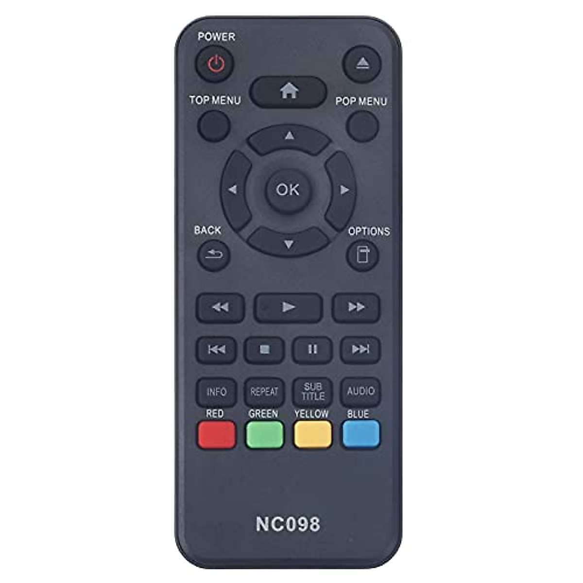 New NC098 Replaced Remote Control for Philips Blu-ray DVD Player BDP1502/F7 BDP1502F7