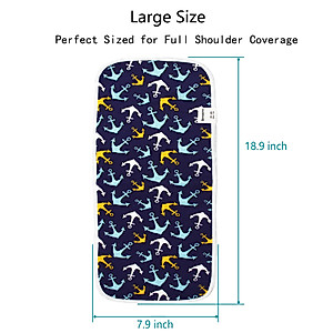 Benoxine Ultra-Soft Baby Burp Cloths Absorbent, Large Size, Cotton,Adorable Designs Perfect for Boys and Girls 8-Pack