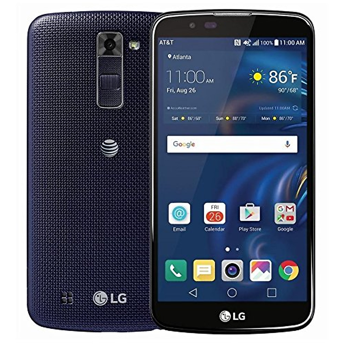 LG K10 K425 (16GB 1.5GB RAM) 5.3" Full HD Display | Dual Camera | 2300 mAh Battery | Android 7.0 Nougat | 4G LTE | GSM Unlocked | Navy Blue Smartphone