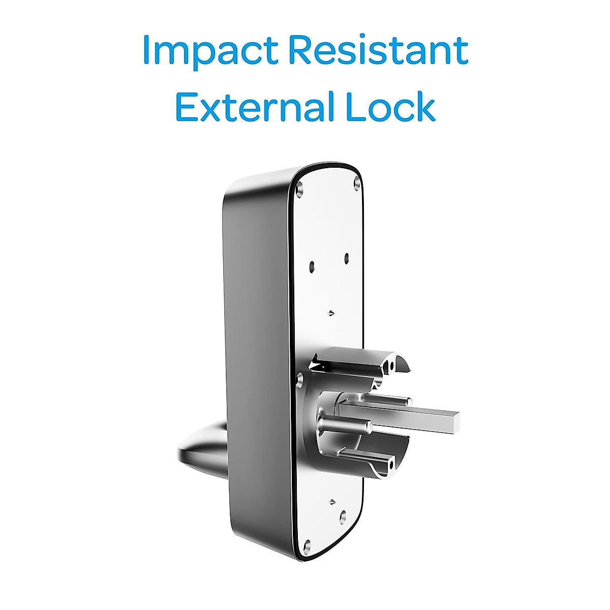 ULTRALOQ Lever, WiFi Smart Lock with Bridge, Heavy Duty 5-in-1 Keyless Entry Door Locks, Fingerprint Lock with Keypads and Voice Guide, Smart Door Lock for Front Door, Home and Office