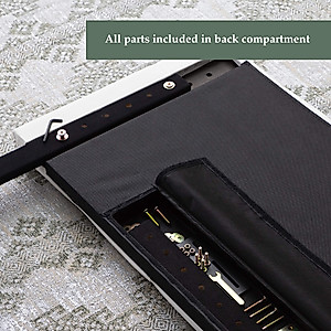 Edenbrook Hawthorne Faux Leather Headboard - Modern -Adjustable Height - Buttonless Tufting, Queen, Grey